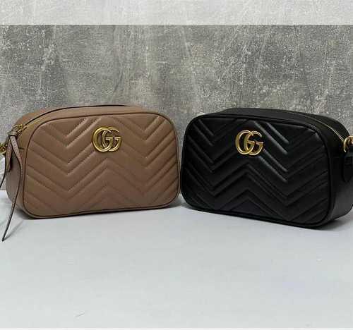 Сумка женская Gucci GG Marmont из кожи через плечо