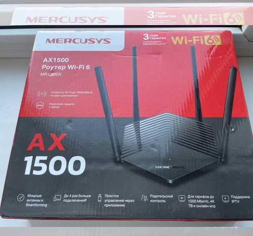 Wi-Fi роутер Mercusys AX1500 (MR60X)