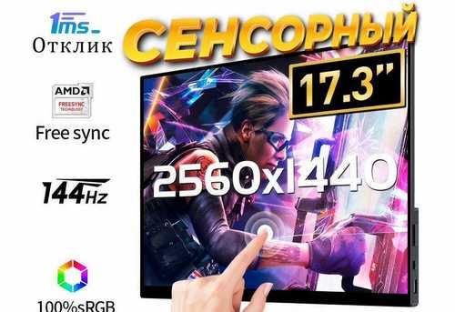 Монитор сенсорный 17.3 портативный 2К HDR