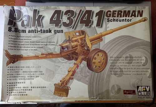 Сборная модель немецкого орудия Pak 43\41 AFV Club