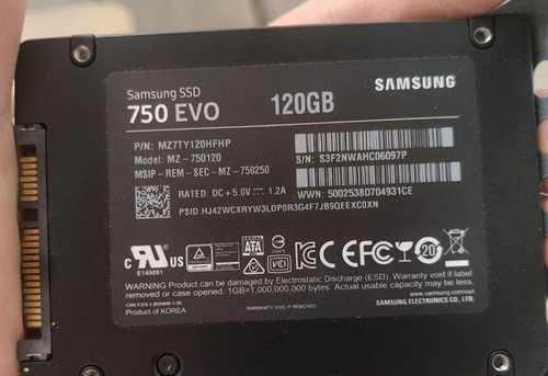 SSD Samsung 750 Evo 120gb