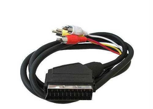 Кабель scart -3RCA 1.5метра