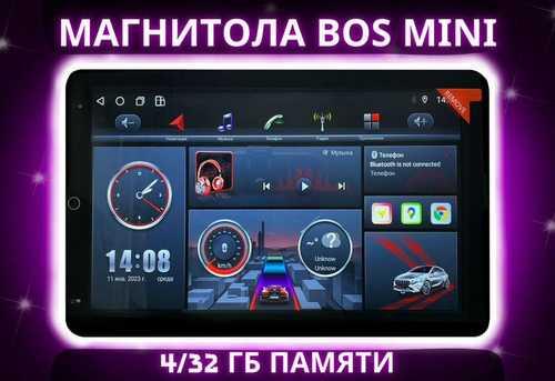 Магнитола BOS mini 1din 10 дюимов