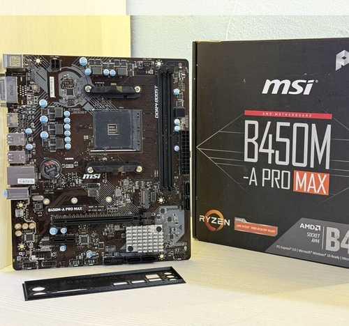 Материнская плата MSI B450M-A PRO MAX AM4