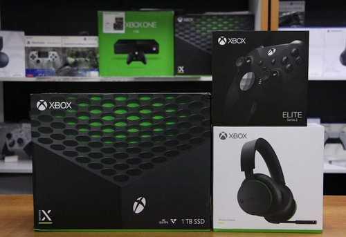 Xbox Series X + гарнитура + геймпад Elite Series 2