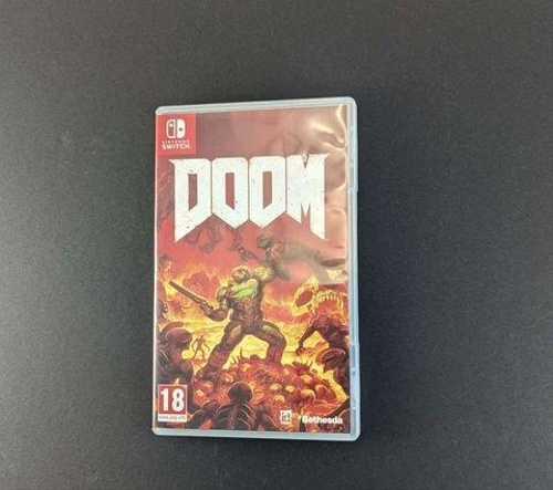 Игра Doom 2016 Nintendo Switch картридж