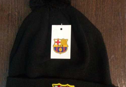 Для футбола Барселона шапка зимняя футбольная