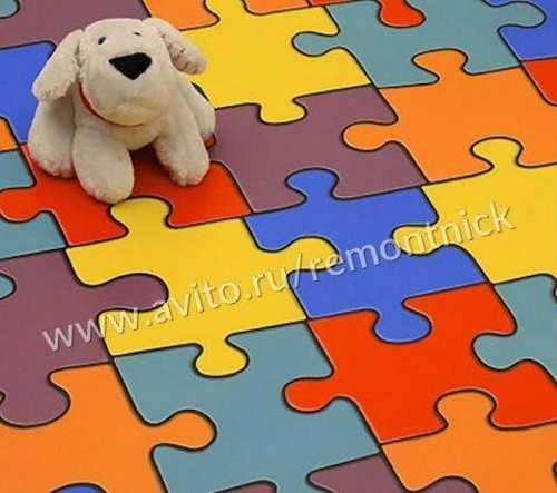 Линолеум Бытовой IVC «Puzzle Color 050»