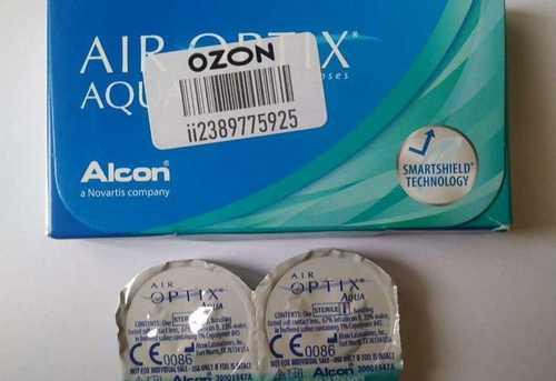 Линзы контактные Alcon Air Optix Aqua +3.5/8 штук