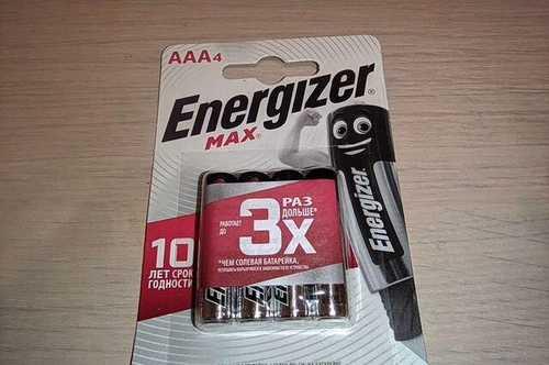 Батарейка energizer MAX LR03/E92/AAA BL4