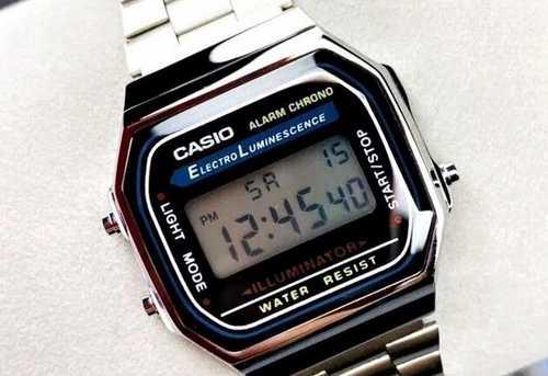 Часы Casio illuminator Silver Black
