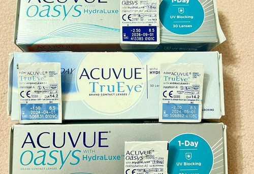 Линзы контактные acuvue oasys/ acuvue trueye