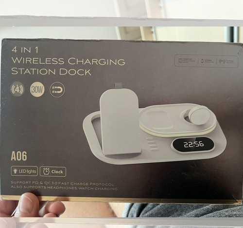 Беспроводная зарядка 4 в 1, 30w