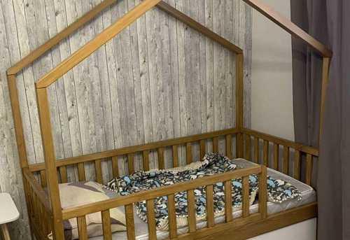 Детская кровать-домик с матрасом 160*80