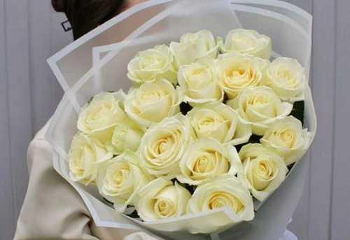 Букет из 17 белых роз