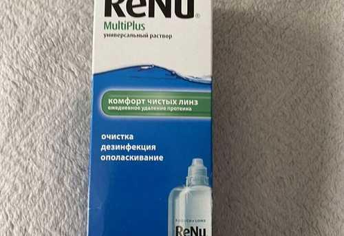 Раствор для линз Renu, линзы aque