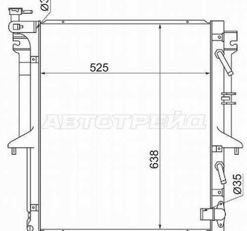 Радиатор Mitsubishi L200 07-16 / Pajero Sport 08-17 / Triton 06-10 mitsubishi triton