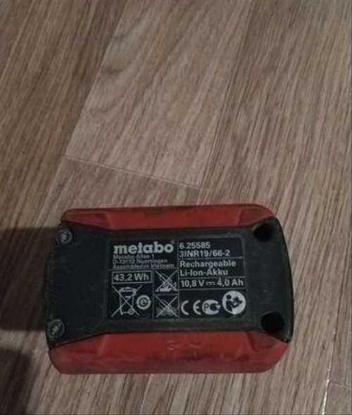 Аккумулятор metabo power max BS 4А