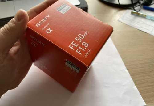 Коробка от Sony ef 50mm f1.8