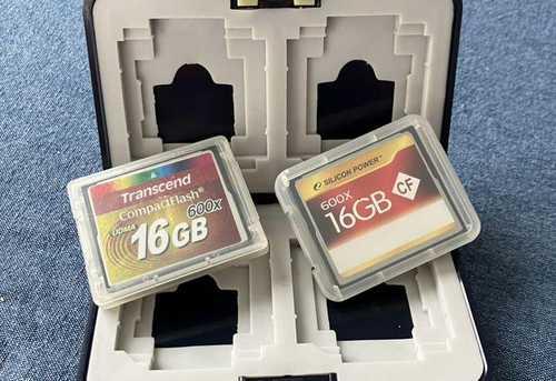 CompactFlash 16Gb 600х Transcend SiliconPower