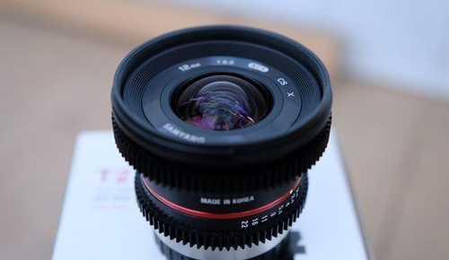 Samyang 12mm t2.2 cine fujifilm