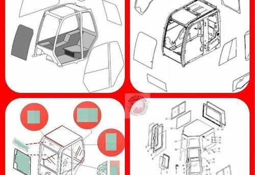Стекло дверное левое целиковое (закаленное) F33211