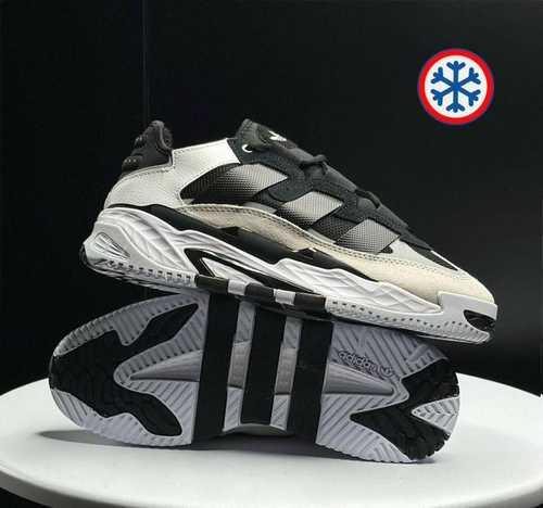 Кроссовки зимние Adidas Niteball black and white