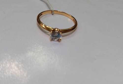 Золотое кольцо с фианитами (9900)