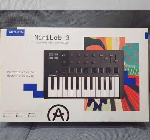 Arturia minilab 3 midi клавиатура