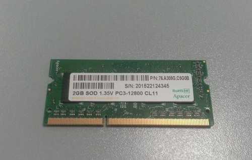 Оперативная память DDR3L 2Gb для ноутбука