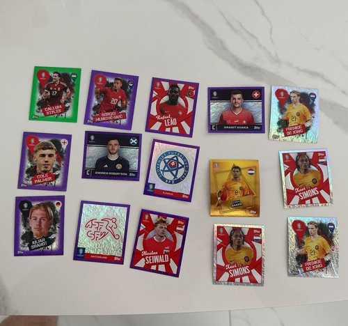 Наклейки topps euro 2024