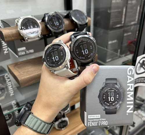 Garmin Fenix 7 Pro Sapphire Solar Titanium РФ 2024