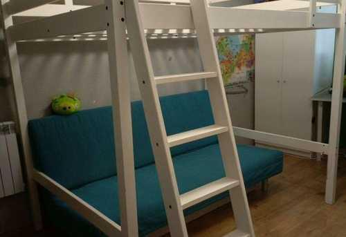 Кровать чердак IKEA 140 200