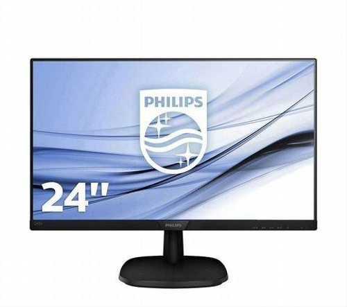 23.8quot; Монитор Philips 243v7qjabf Black