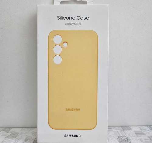 Чехол Samsung Silicone Galaxy S23 FE Apricot ю