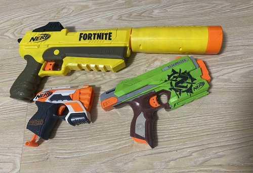 Бластеры Nerf б/у 3 штуки