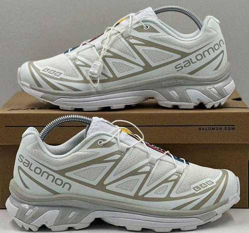 Элегантные белые кроссовки Salomon XT-6