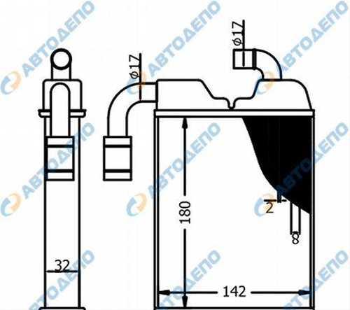Радиатор отопителя салона mazda titan мазда титан