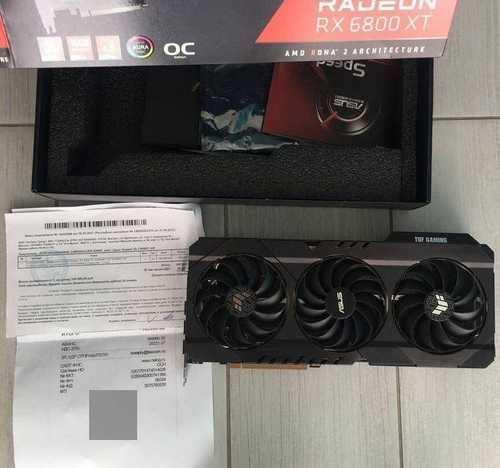 Видеокарта Asus Radeon RX 6800 XT TUF gaming OC 16