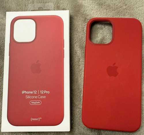 Чехол Apple iPhone 12 Silicone Case Product Red