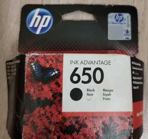 Картридж hp 650 черный. Новый