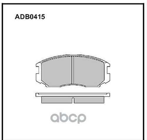 Колодки тормозные дисковые перед ADB0415 AL