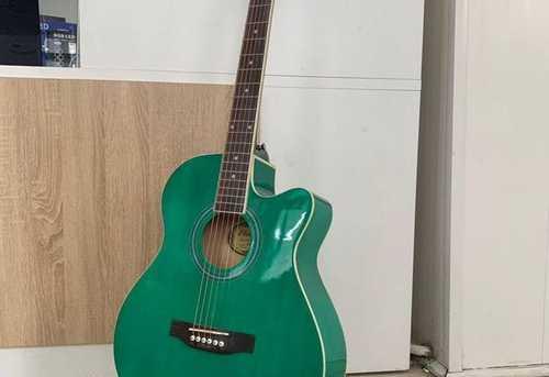 Акустическая гитара Elitaro 40 зеленая
