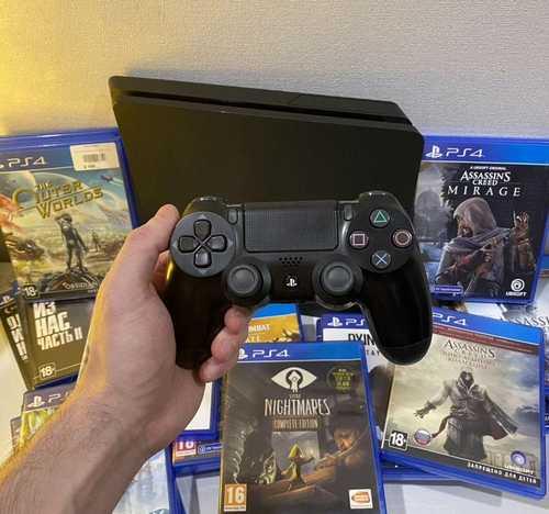 Sony PS4 Slim 1tb   игра на диске