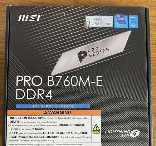 Материнская плата MSI PRO B760M-E DDR4