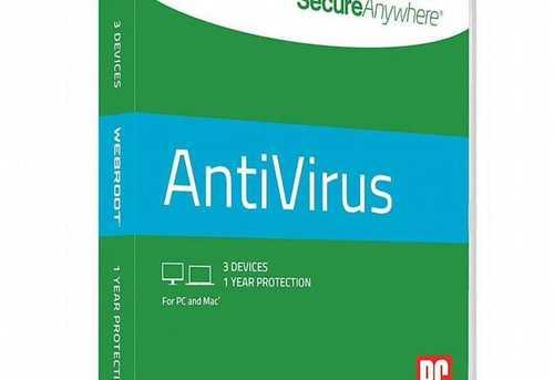 Webroot SecureAnywhere AntiVirus 1 год / 1 пк
