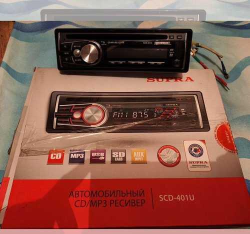 Магнитола Supra scd 401 u cd mp3 Ресивер