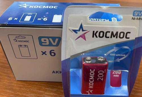 Аккумулятор Космос 9V (крона)