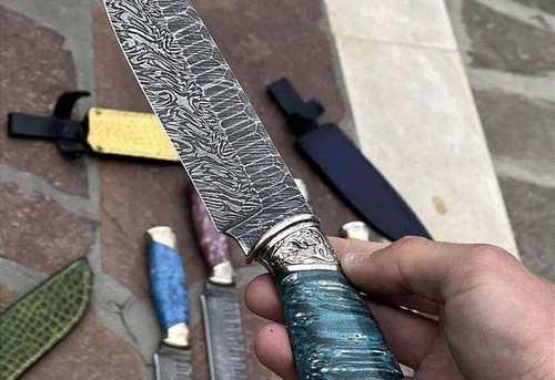 Нож для охоты "Патриот" дамаск