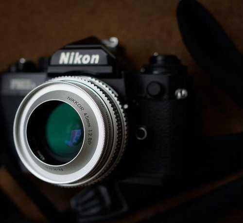 Nikon FM3a + Nikkor 45 mm 2.8P